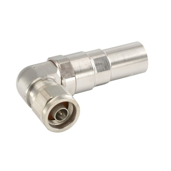 Angled male N connector for 1/2" cable LDF4-50A, L4NR-PS